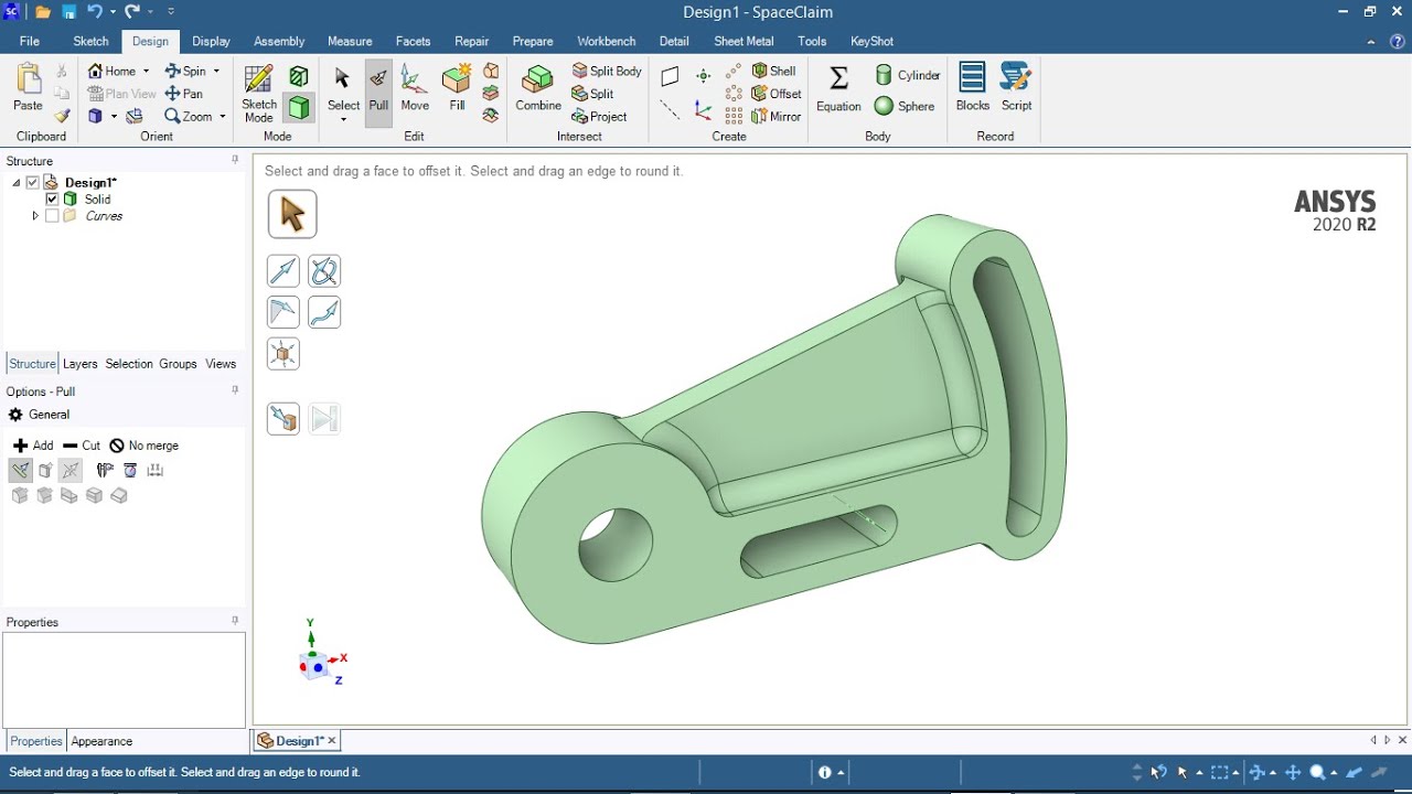 SpaceClaim Design for Beginners#1 - YouTube