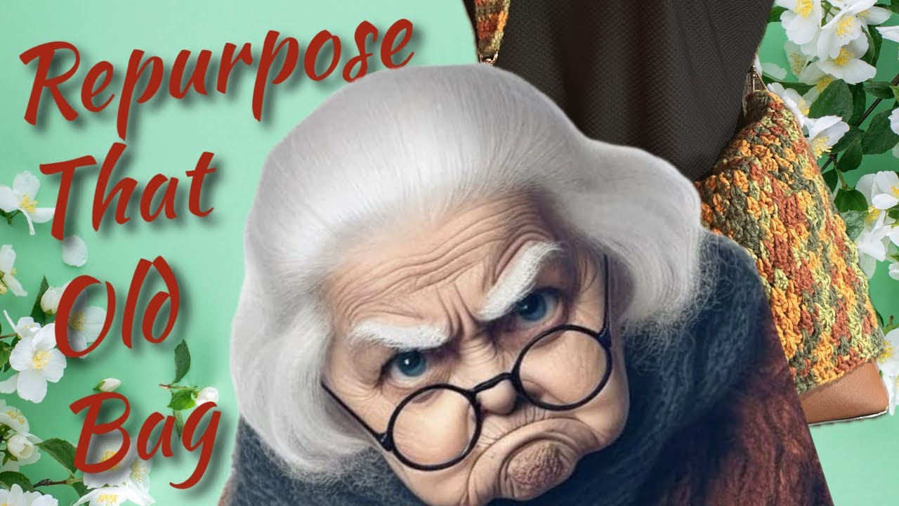 Repurposing and Old Hand Bag “Crocheting” - YouTube