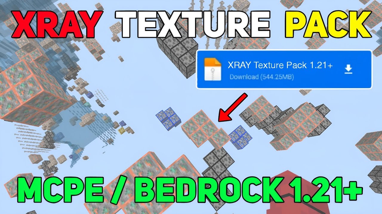X-RAY Texture Pack For MCPE/Bedrock 1.21 ♾️| X-Ray Mod For Minecraft Pe ...