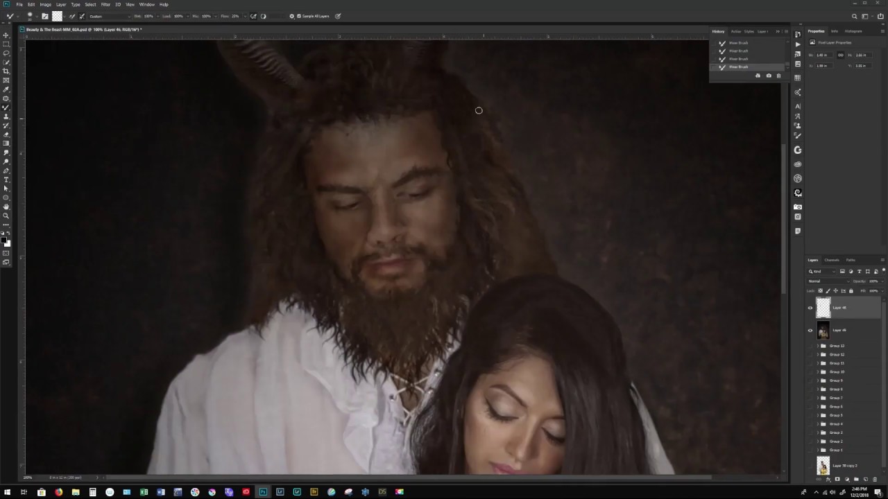 Beauty & the Beast - A Magic Mirror Portrait - YouTube