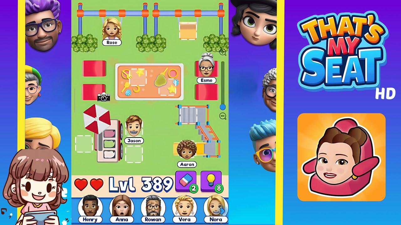 That's My Seat level 389 Solution Walkthrough - YouTube