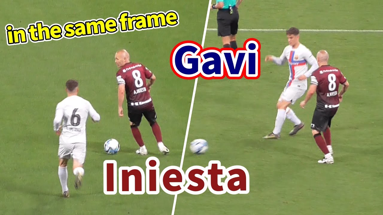 【18歳ガビ】憧れのイニエスタと同じピッチに立つ/Andrés Iniesta/Pablo Gavi/fc barcelona/ヴィッセル神戸 ...