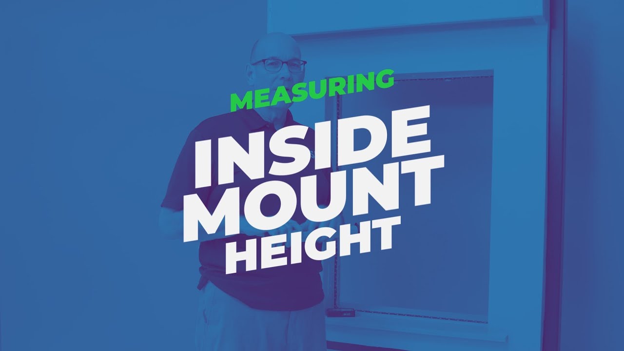 How to Measure Inside Mount Height - YouTube