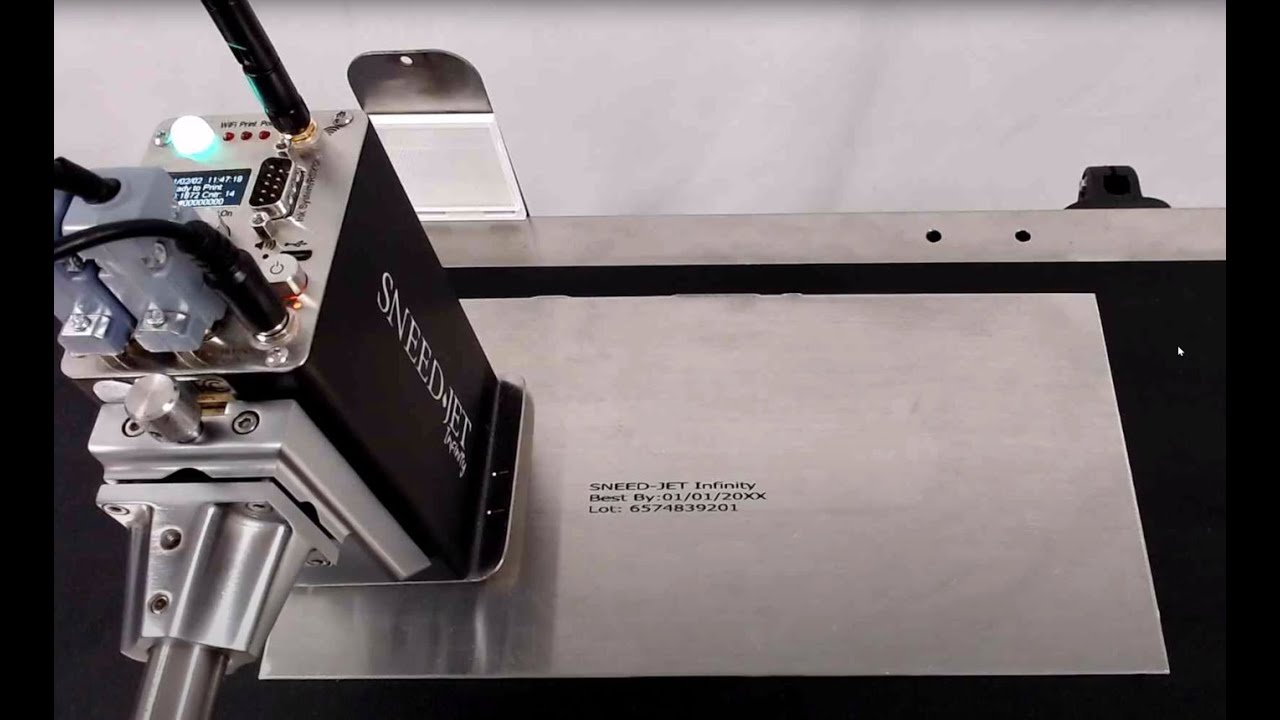 SNEED-JET Infinity - Inkjet Coding Metal, Steel and Aluminum - YouTube