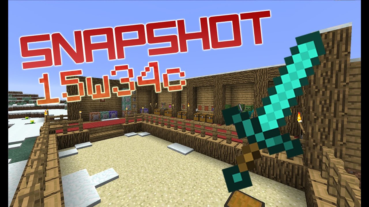 Minecraft - Snapshot Review [NL] 15w34c (Nieuwe Combat, Command Blocks ...