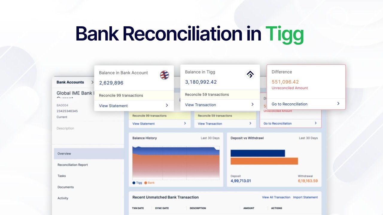 Tigg Tutorial: Bank Reconciliation in Tigg - Match Bank Statements Easily - YouTube