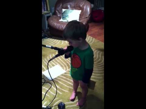 Amazing 2 Year Old Improv Song