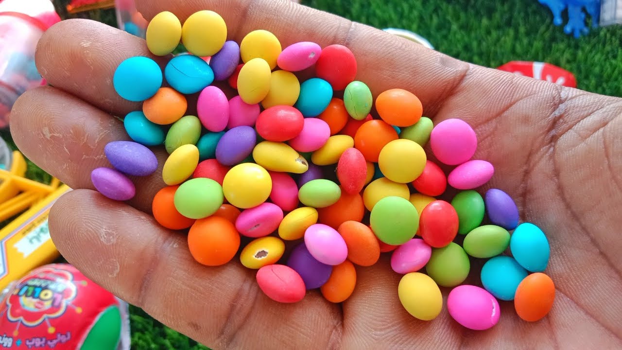 ASMR Most Popular Candys / some lots of colorful rainbow lollipop candy ...