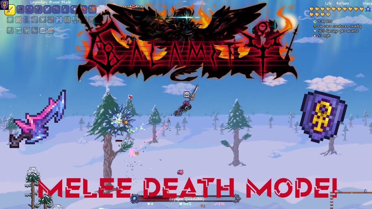 Death mode Cryogen! - Terraria Calamity Death Mode Melee Ep.10 - YouTube