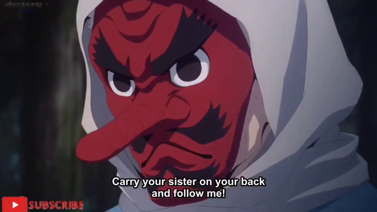DEMON SLAYER Tanjiro followed Sakonji Urokodaki,start training to ...