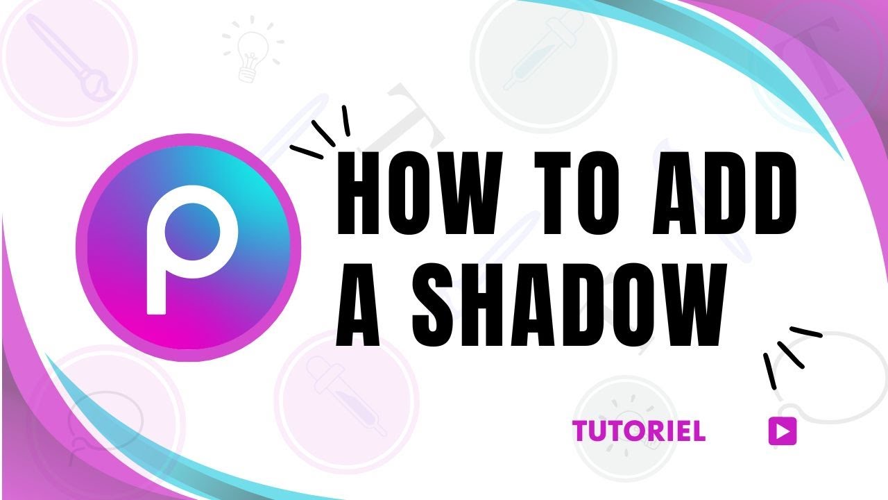 How to add a shadow in picsart - YouTube