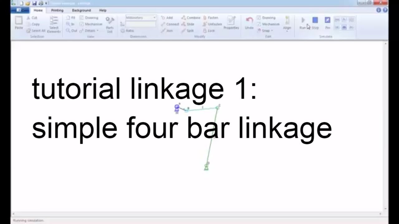 Linkage Tutorial 1| simple four bar linkage | mô phỏng cơ chế máy | vui ven toan - YouTube