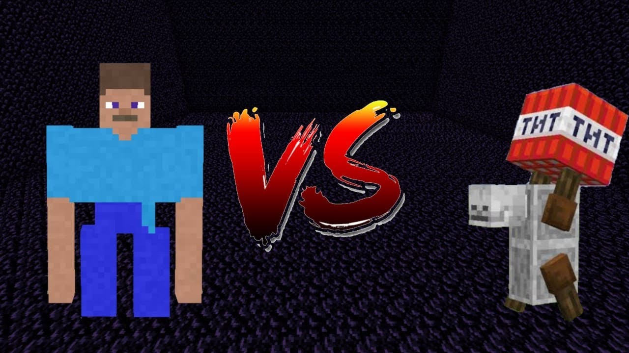 minecraft mob battle 39- steve golem vs tnt yeeter - YouTube