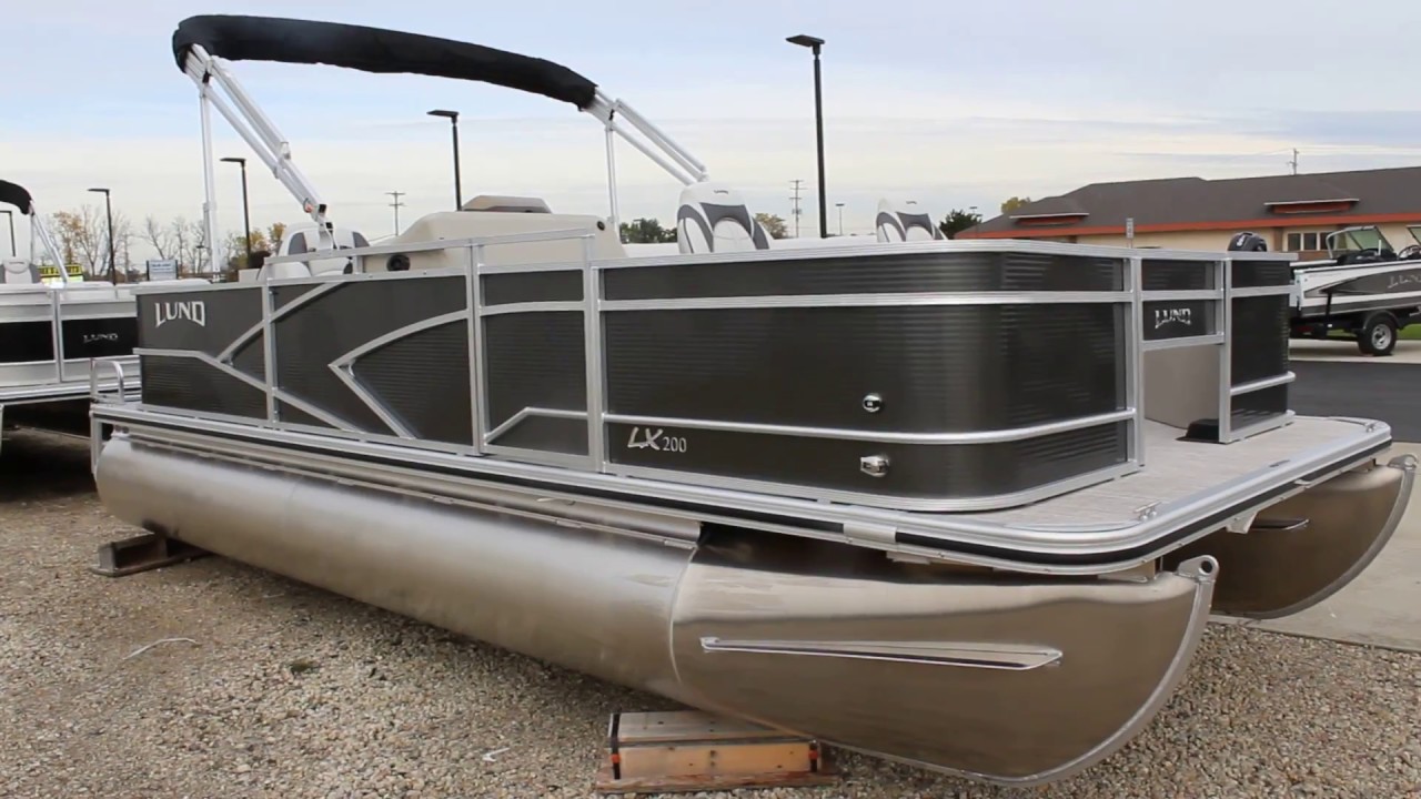 2019 Lund LX200LF Fishing Pontoon www.bees-sports.com - YouTube