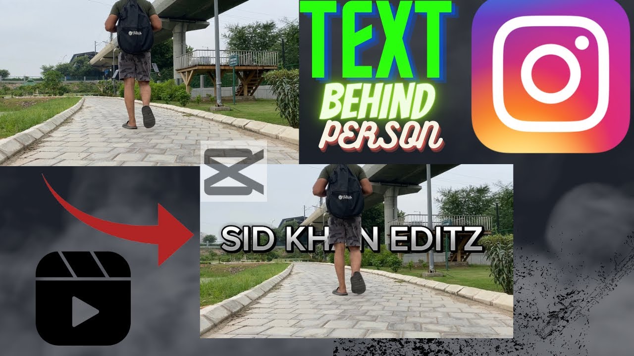 Text Behind Person Effect || - YouTube
