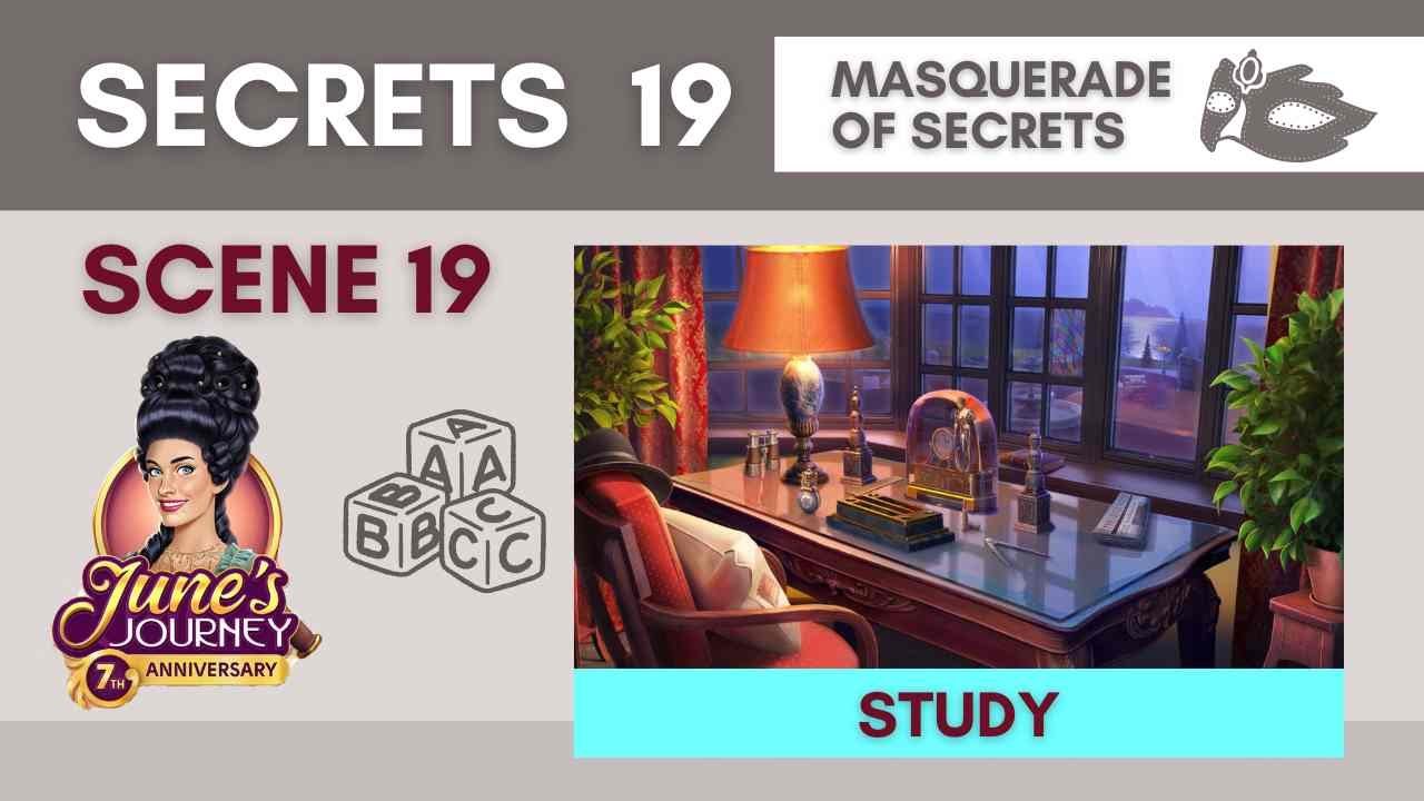June’s Journey | Secrets - Masquerade of Secrets | Scene 19 - Study (Word Mode) - YouTube