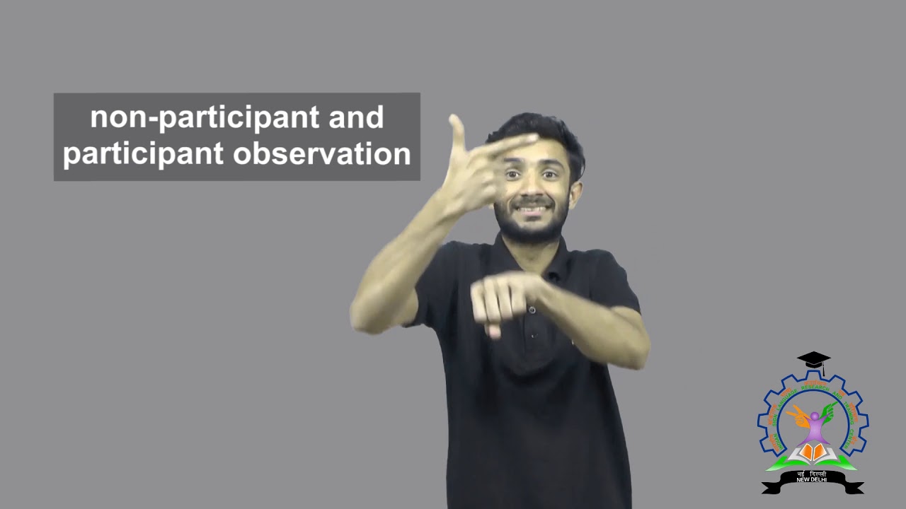 non participant and participant observation - YouTube