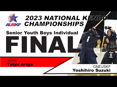 AUSKF 2023 Sr. Youth Boys Individual Final,  T. Ariga vs Y. Suzuki