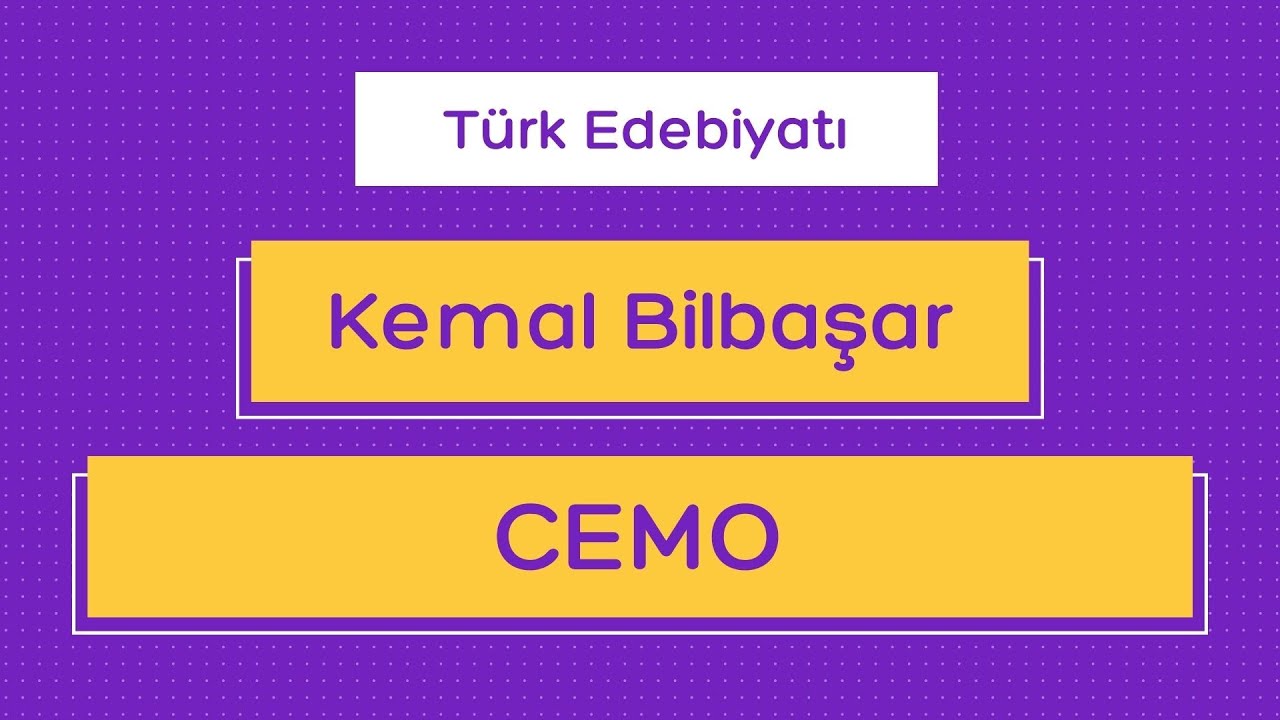Kemal Bilbaşar - Cemo Roman Özeti - YouTube