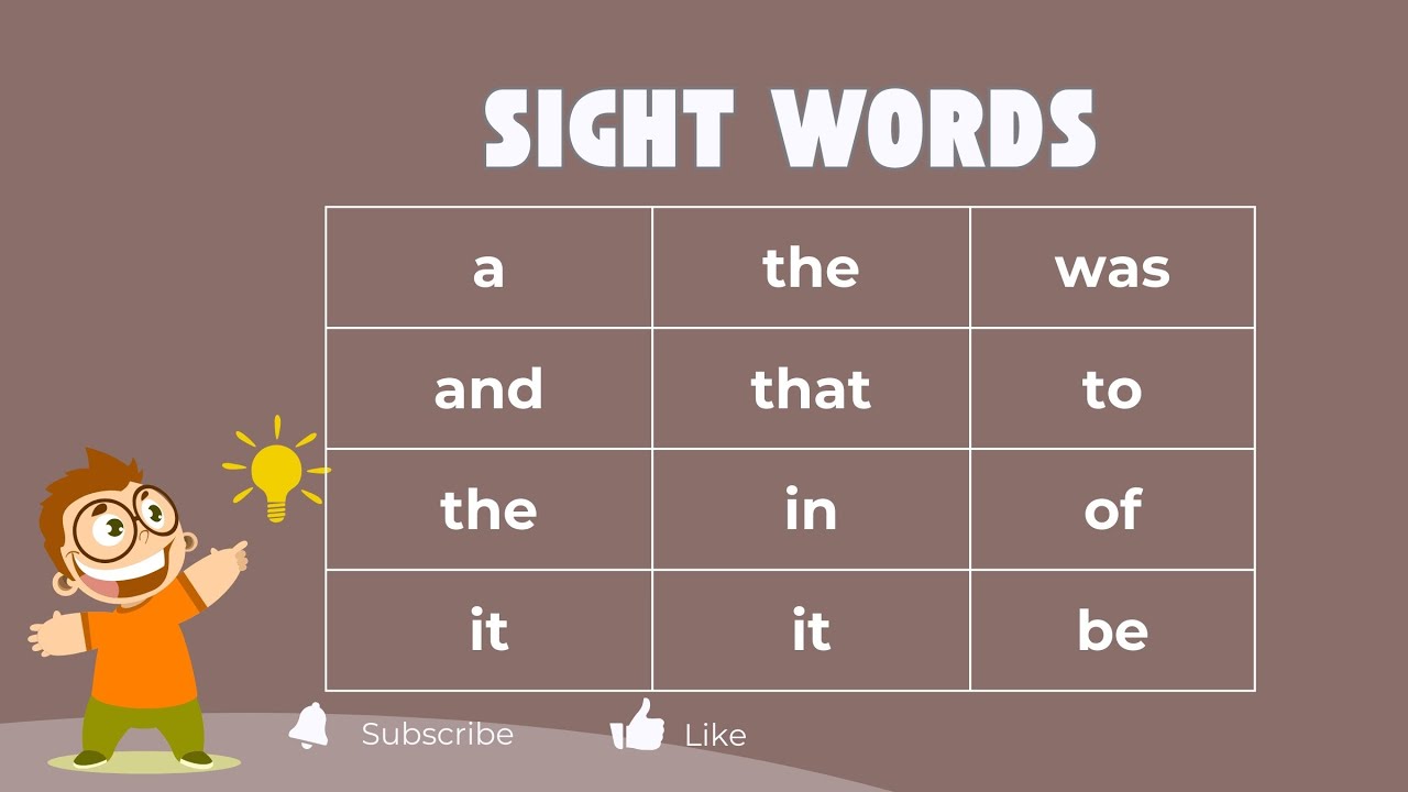 ||KIDS SIGHT WORDS|| SIGHT WORDS|| CHILDREN VIDEOS|| #learning # ...