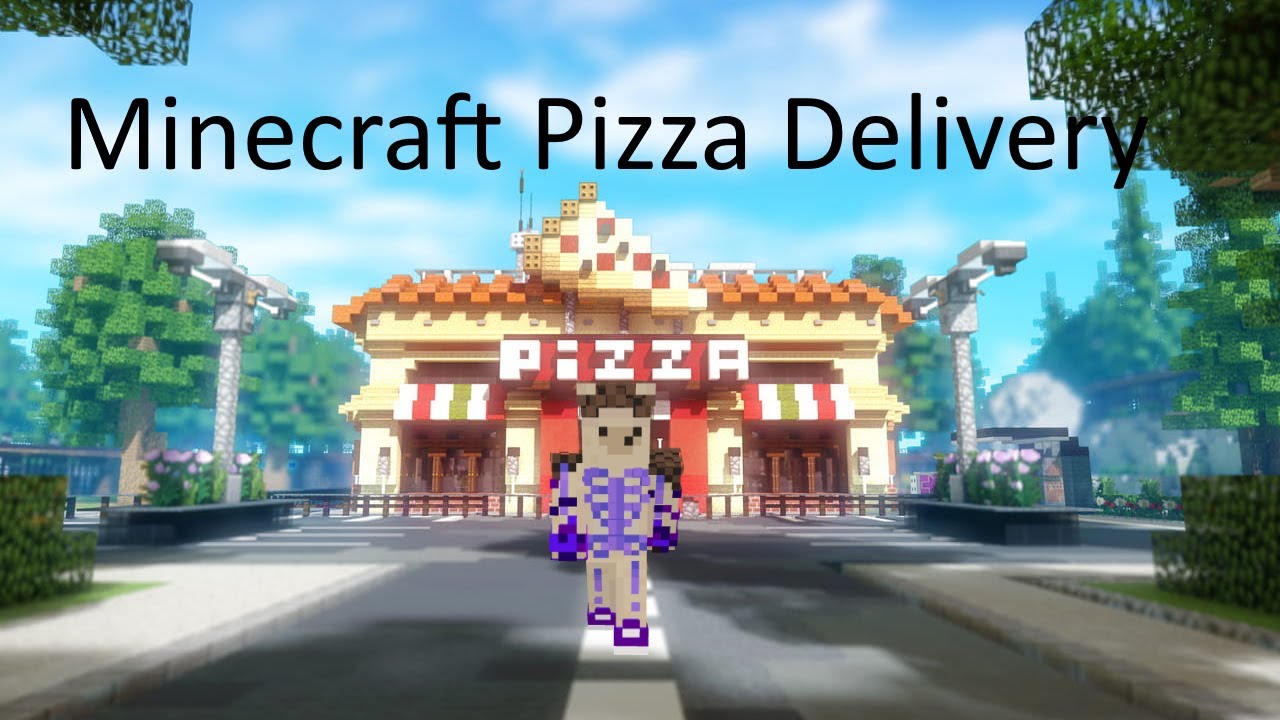 FISRT DAY OF DELIVERING PIZZA IN MINECRAFT! | Minecraft Pizza Delivery ...