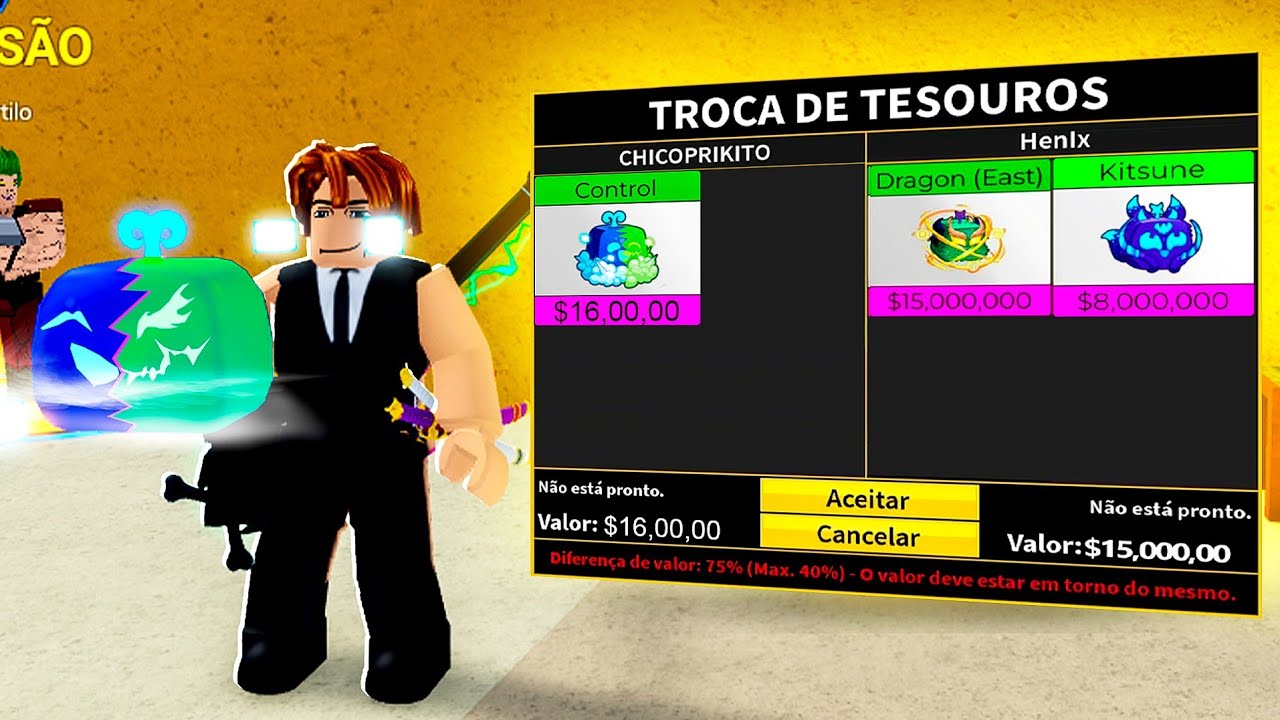O que oferecem na CONTROL REWORK nas trades do Blox Fruits - YouTube