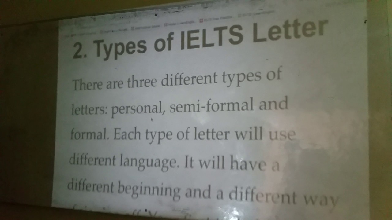 IELTS writing task 1 (GT & Academic) - 1 of 3 - YouTube