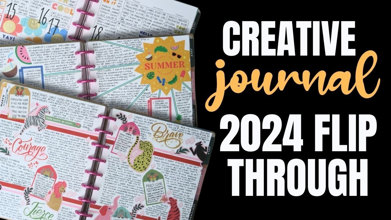 Creative Journal Flip Through 2024 - After the Pen in my Happy Planner ...