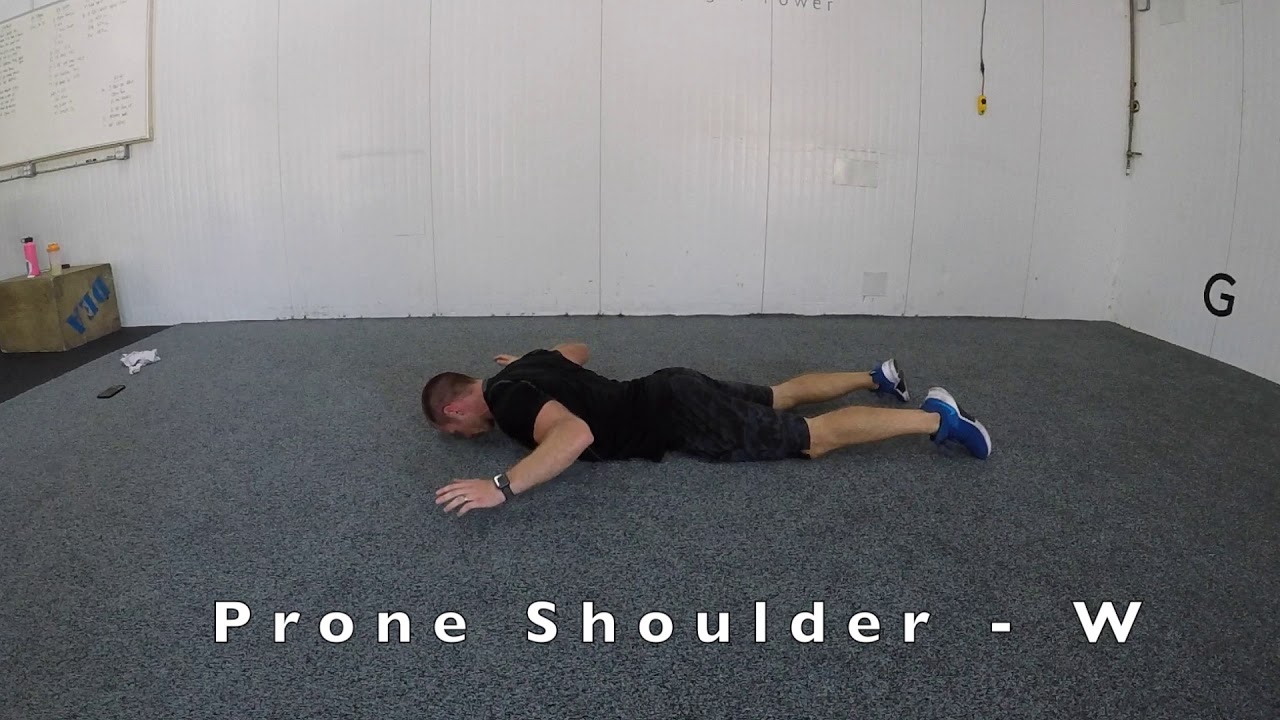 Prone Shoulder - W - YouTube