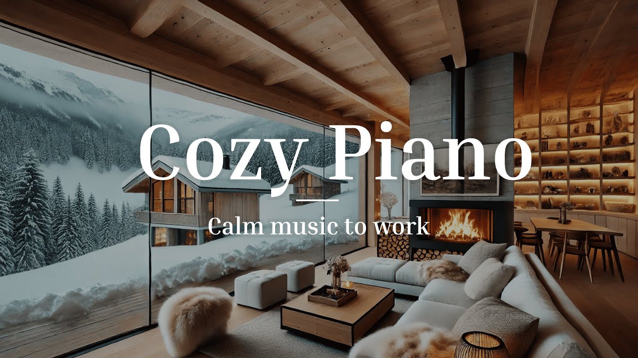 🎹 Cozy Piano | Relaxing Music to Work in a Cozy Snowy Cabin ️ - YouTube
