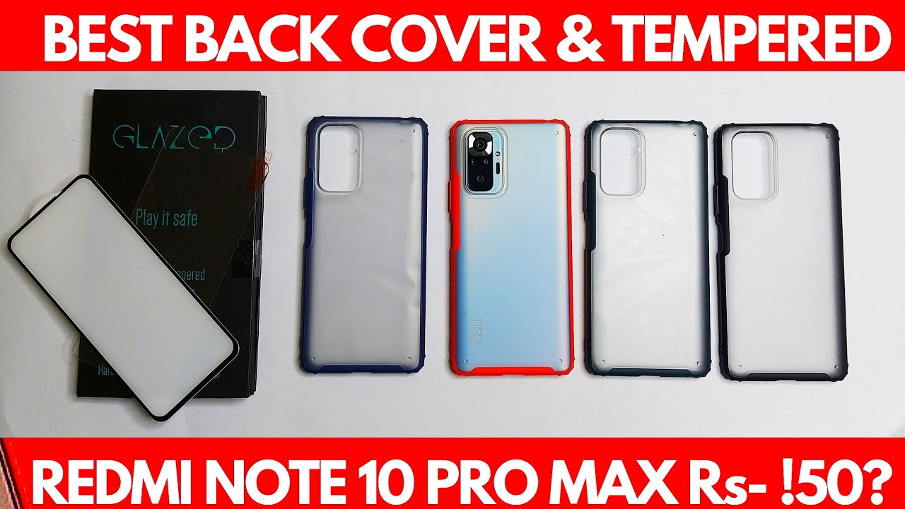 Redmi Note 10 pro/Max Best Back cover (Shock proof) | Best 2.5D ...