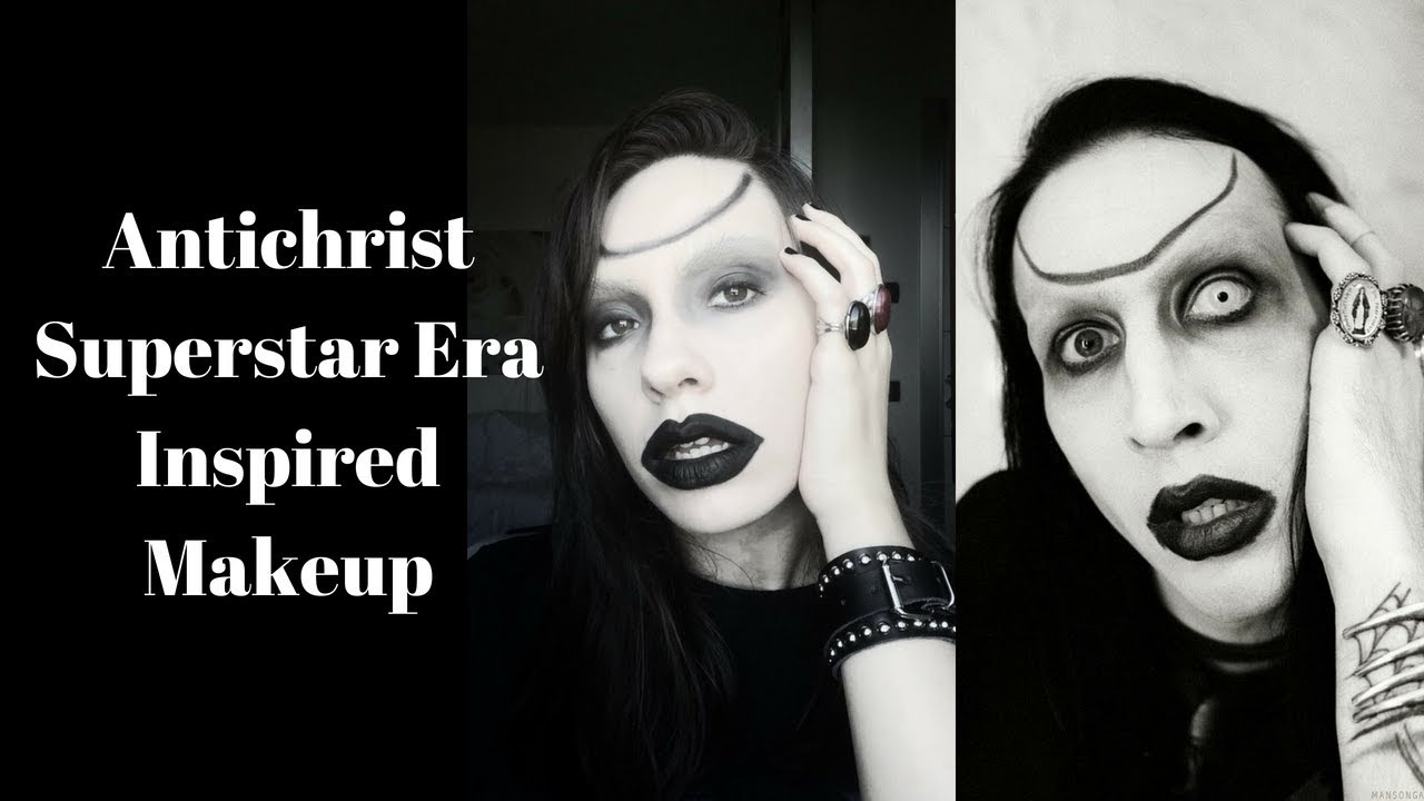 Antichrist Superstar Era Inspired Makeup - YouTube