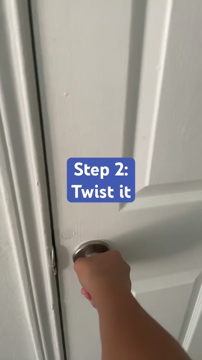 HOW TO OPEN A DOOR (tutorial) - YouTube