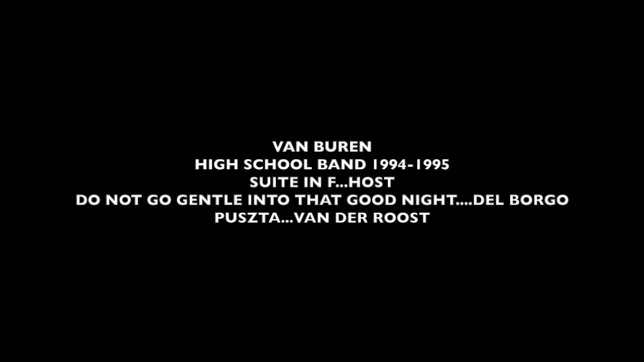 VBHS BAND 1994-1995 - YouTube