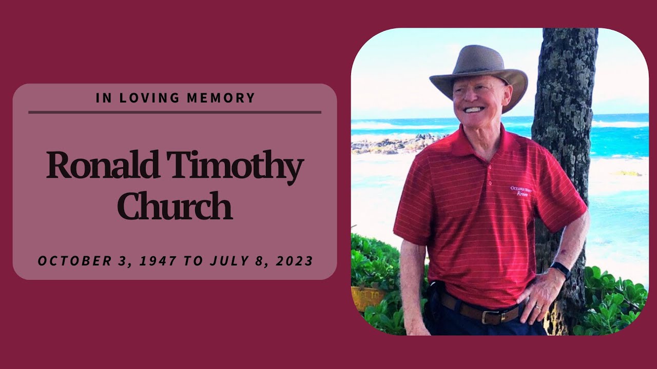 Memorial Service for Tim Church - YouTube