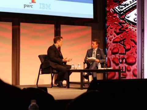 Elon Musk at the 2015 Detroit Auto Show