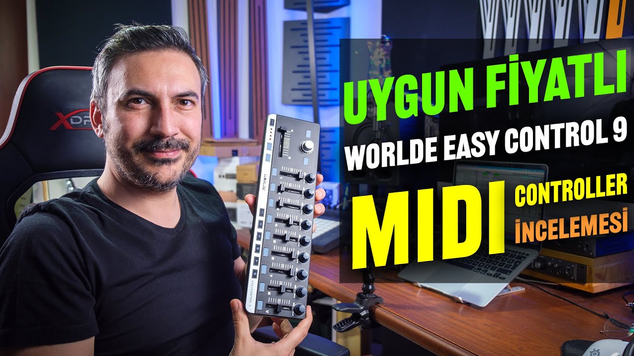 WORLDE EASY CONTROL 9 USB MIDI CONTROLLER İNCELEMESİ - YouTube