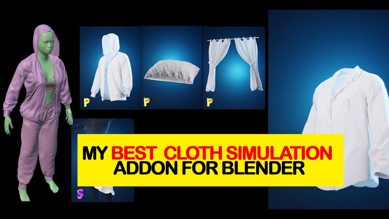 My First commercial addon for cloth simulation in blender - YouTube