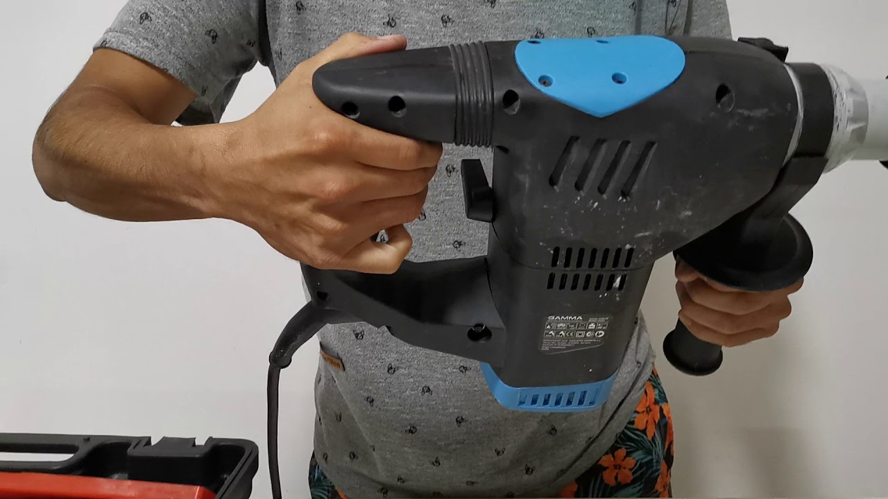 Martillo rotativo electroneumatico gamma 1500w/32mm - YouTube