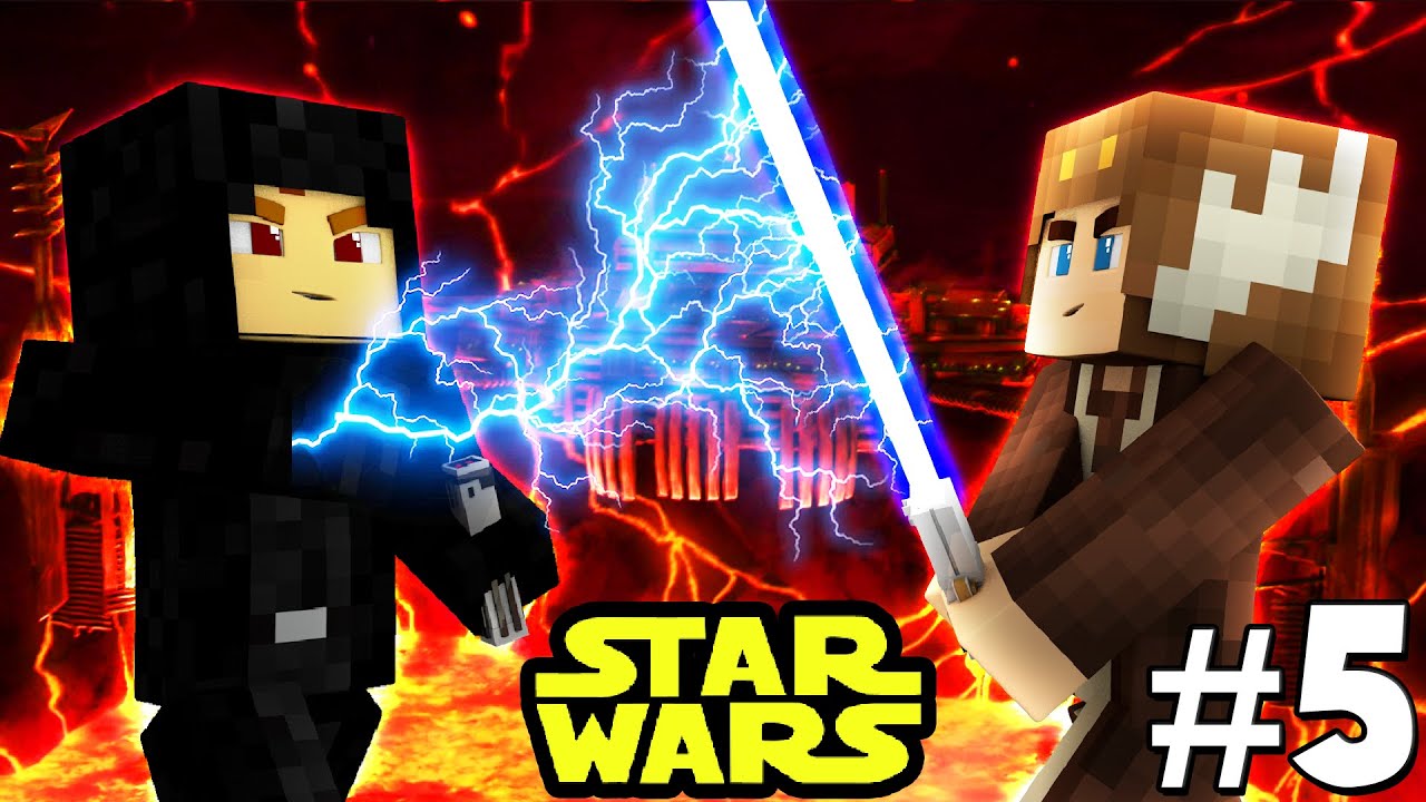 Minecraft STAR WARS - JEDI VS SITH FINAL BATTLE! #5 (Minecraft Roleplay ...