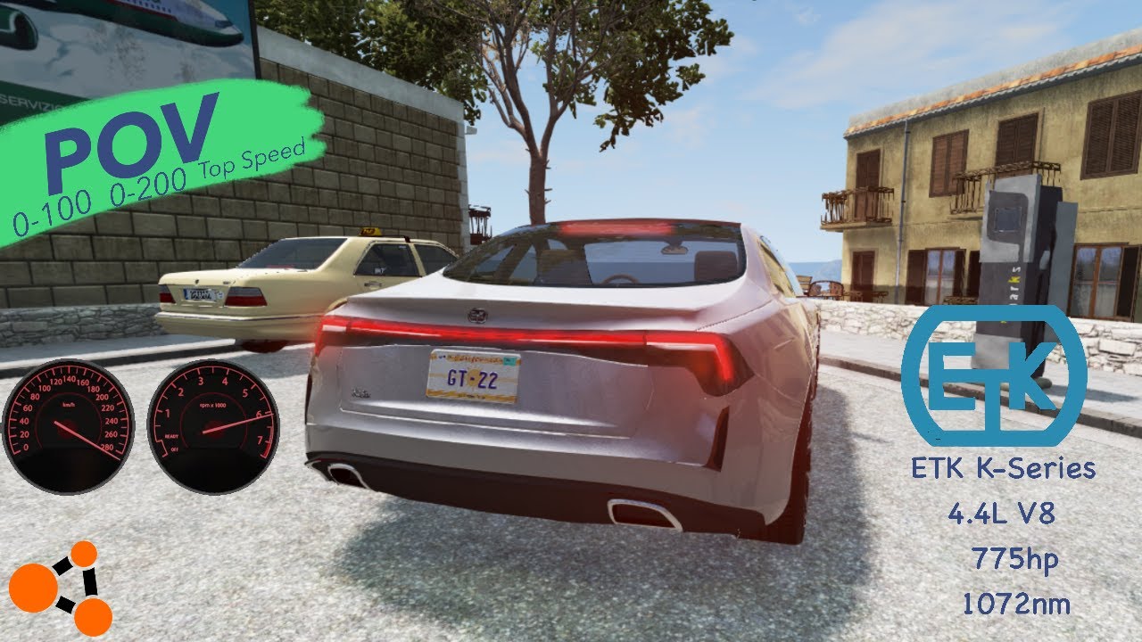 ETK K-Series 4.4L(Facelift) 0-280 POV | BeamNG.drive - YouTube