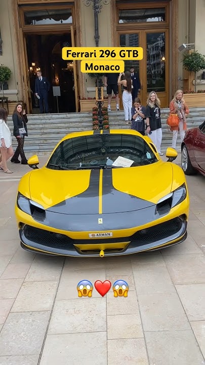 Ferrari 296 GTB # SuperCar # Luxurious Car # Car Spotting # Monte Carlo # Monaco - YouTube