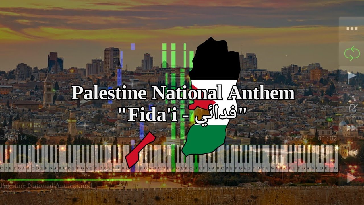 Palestine National Anthem | فدائي - Piano - YouTube