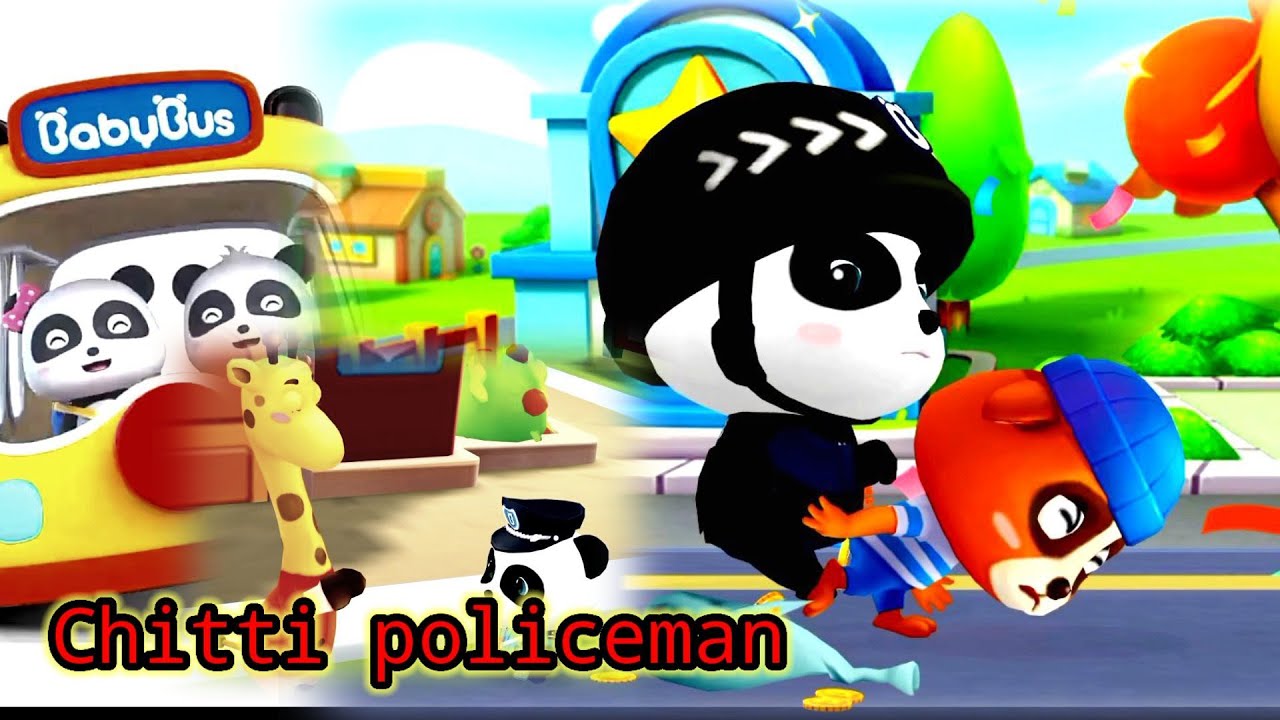 Chitti policeman .Baby Panda cartoon - YouTube