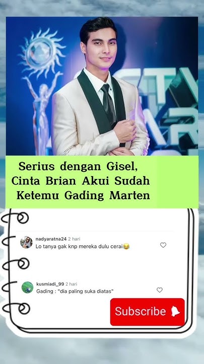 Serius dengan Gisel, Cinta Brian Akui Sudah Ketemu Gading Marten - YouTube