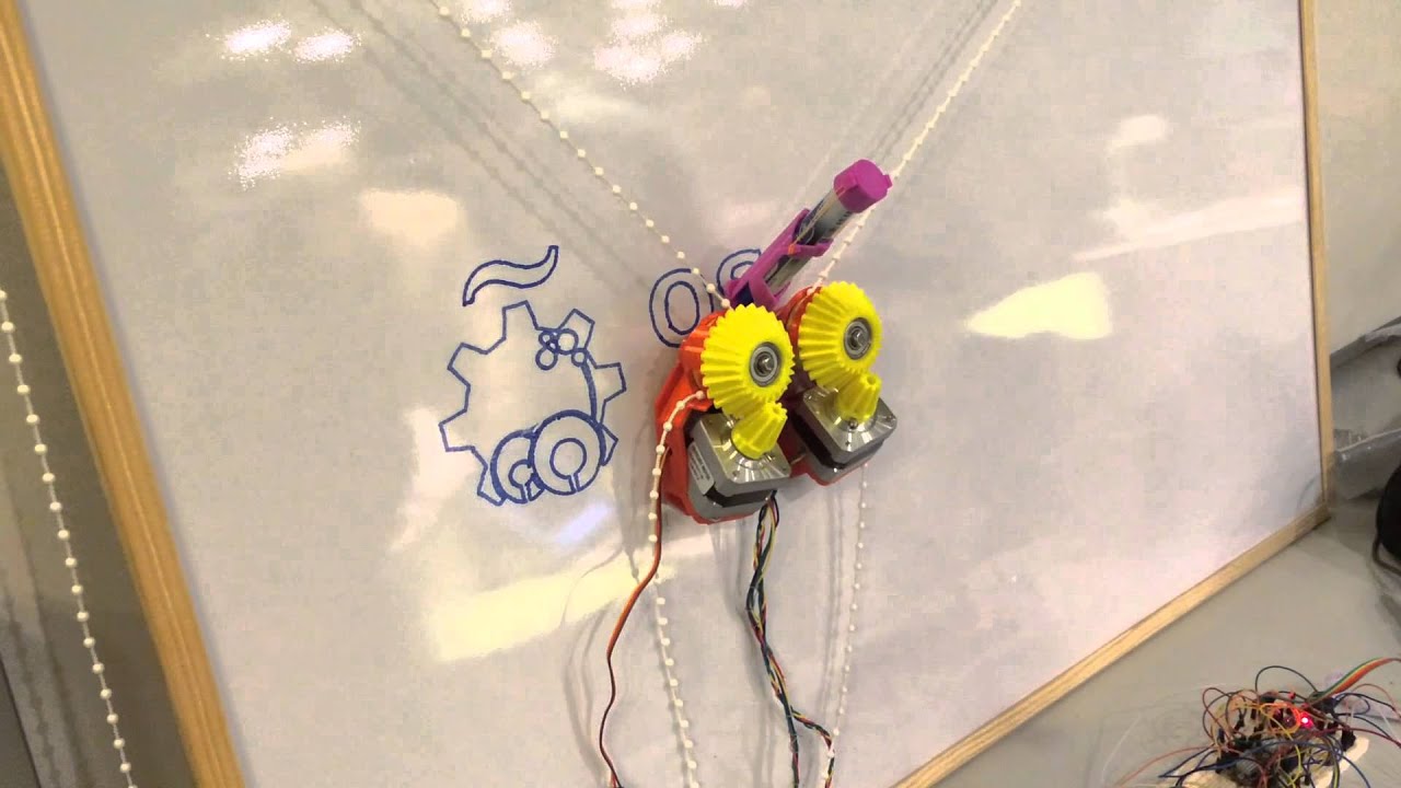 Arduino vertical painter - improvements iteration 1 - YouTube