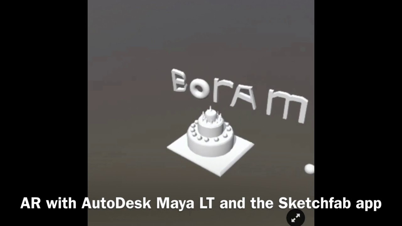 AR with AutoDesk Maya LT + Sketchfab app - YouTube