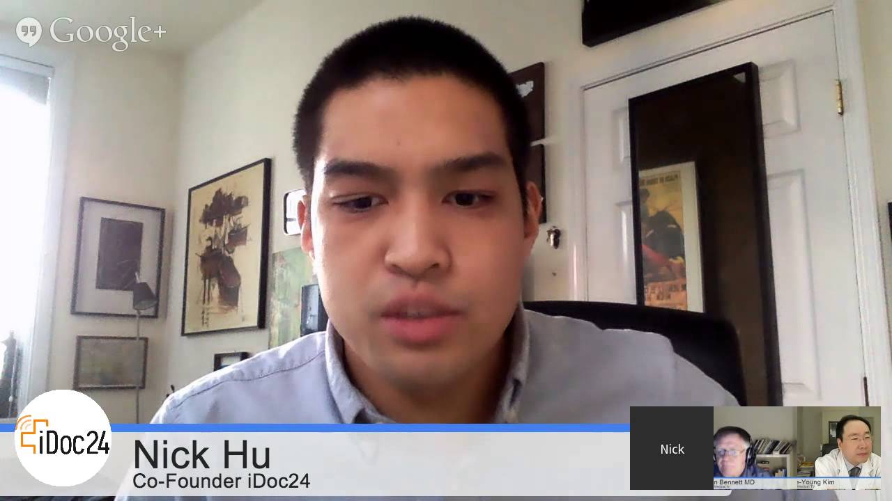 NIck Hu iDoc24 Dermatology App to Remotely Diagnose Skin Lesions - YouTube
