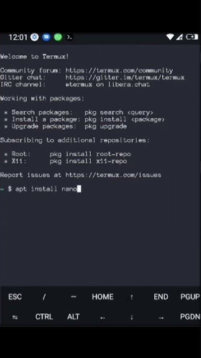 Termux Basic [16] Cara Install Aplikasi Coding Pada Termux #shorts # ...