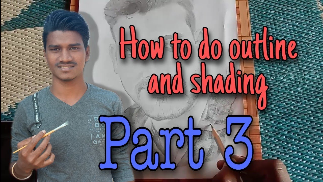 How to do outline and shading part 3 ️ ️ ️ - YouTube